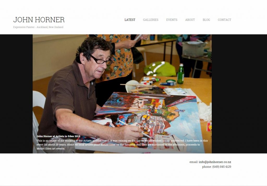 John Horner – Today and After